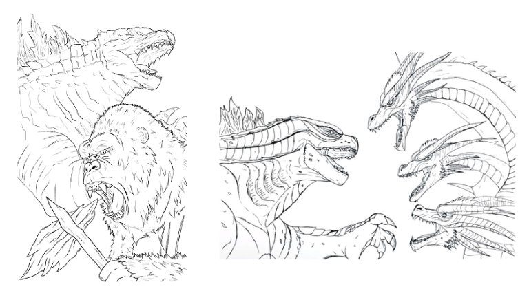 20 Free Printable Godzilla Coloring Pages - DealTrunk