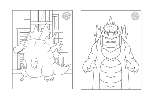 20 Free Printable Godzilla Coloring Pages - DealTrunk