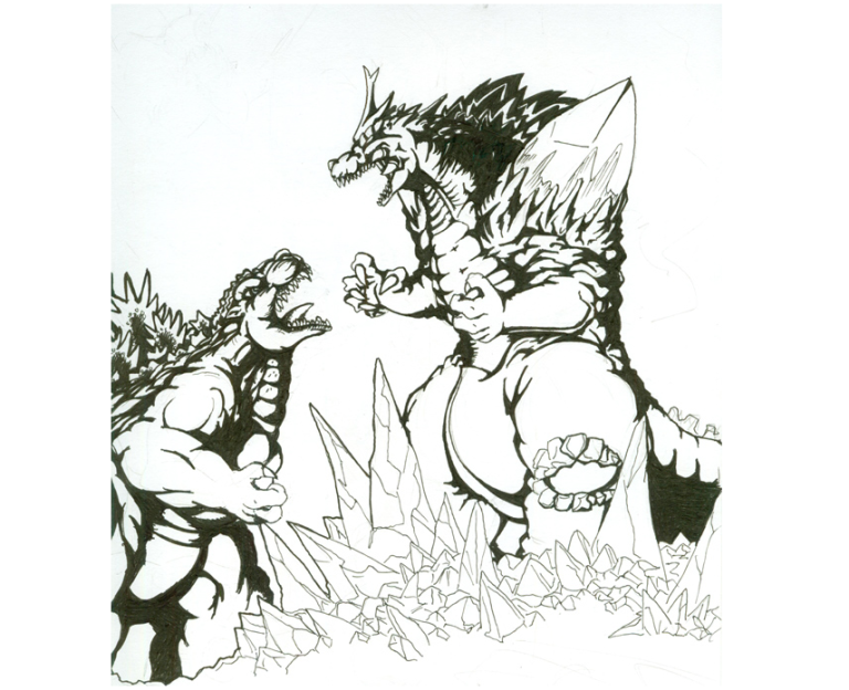 20 Free Printable Godzilla Coloring Pages - DealTrunk