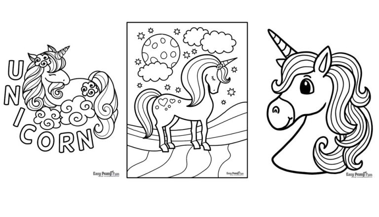 100+ Free Unicorn Coloring Pages for Kids & Adults - DealTrunk